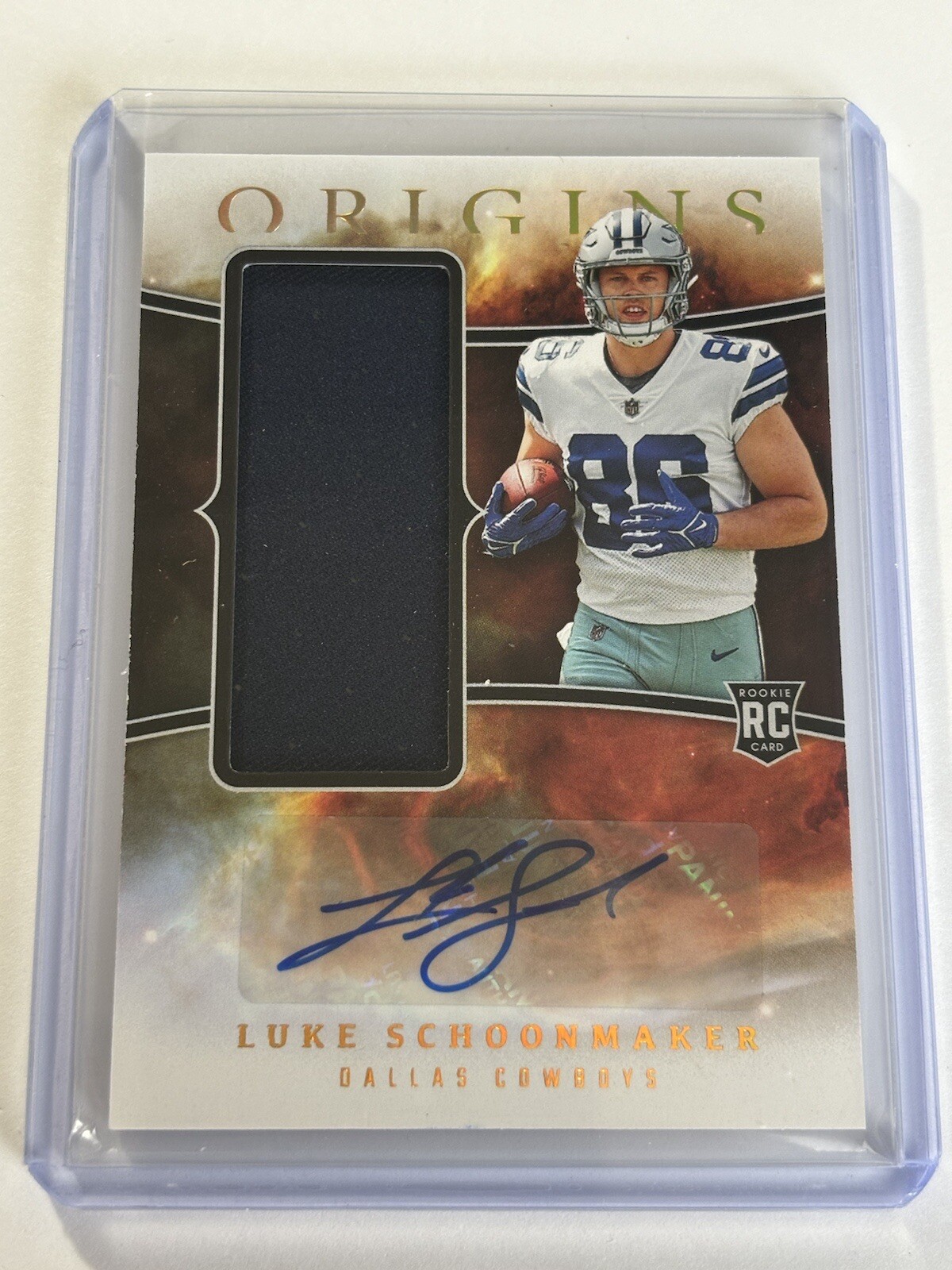 2023 Panini Origins Jumbo Jersey Patch Luke Schoonmaker #18 Rookie ...