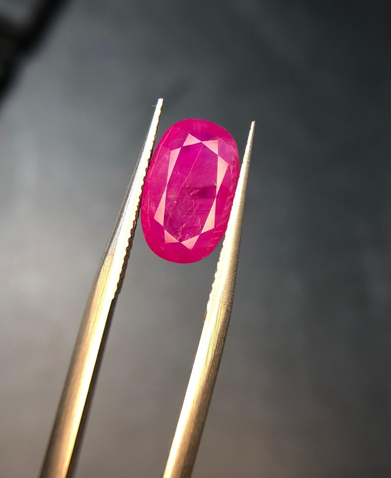 2.45 Ct Natural Untreated Ruby Pinkish Red Color loose Gemstone From ...