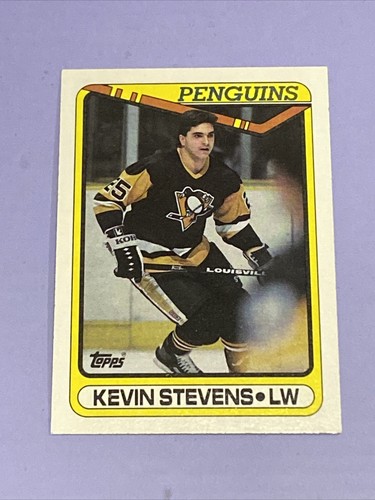 Vtg 1990-91 Topps #360 KEVIN STEVENS RC Penguins Rangers LW NHL Hockey ...
