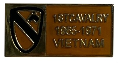 1st Cavalry Division 1965-1971 Vietnam Motorcycle Hat Cap Lapel Pin M ...