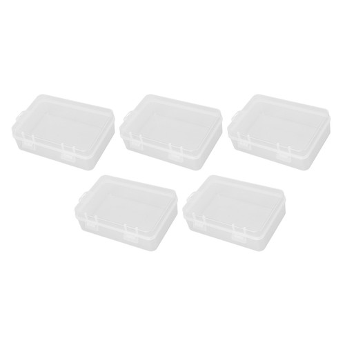 5Pcs Clear Small Container Box Rectangular Transparent Small Storage ...