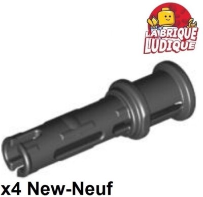 Lego technic 4x Pin Long with Friction ridges Stop Bush noir/black ...