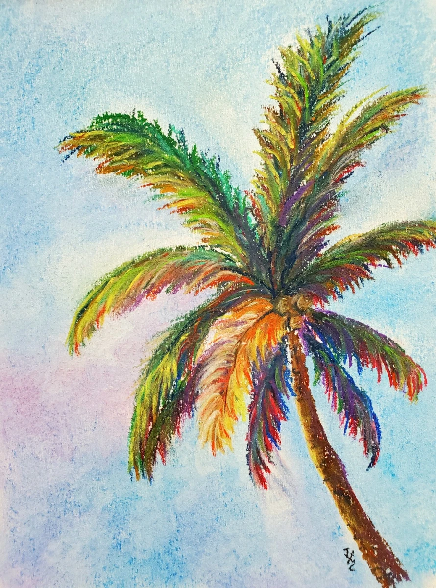 Colorful Paintings Of Palm Trees