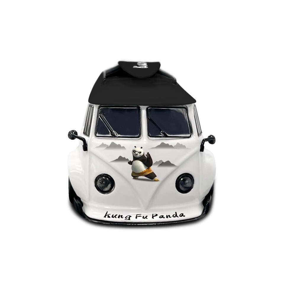 VOLKSWAGEN T1 WIDEBODY VW BUS WITH SURFBOARD KUNG FU PANDA 1/64 BY LMLF ...