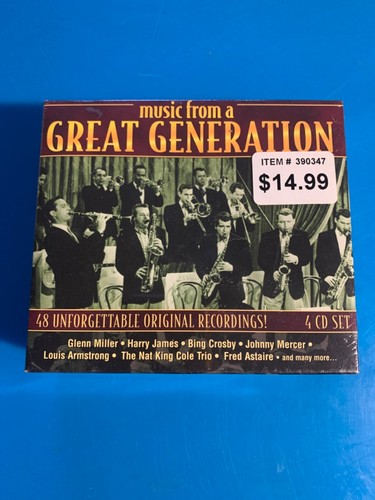 Music From a Great Generation (4-CD Set) 48 Tracks……..BRAND NEW ...