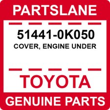 51441-0e100 Toyota Cover Engine Under 514410E100 Genuine OEM Part for ...