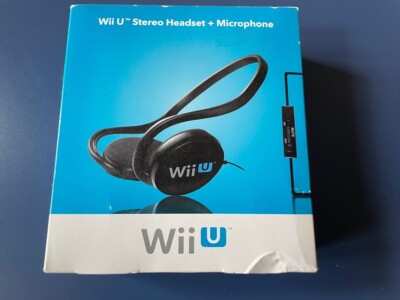 New Nintendo Wii U Stereo Gaming Headset Headphones + Microphone ...