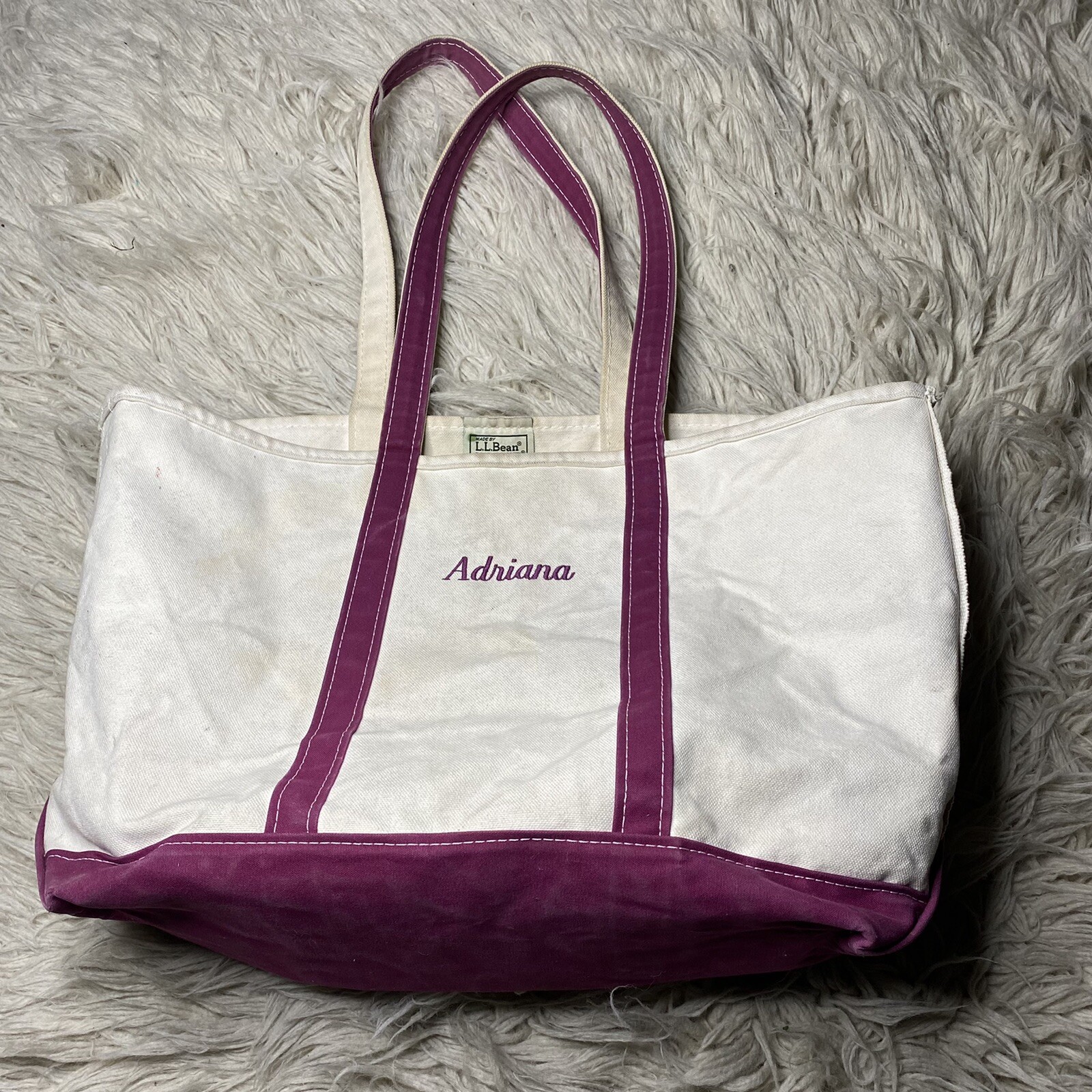 Vintage LL Bean Boat and Tote Bag USA Made Canvas bei… - Gem