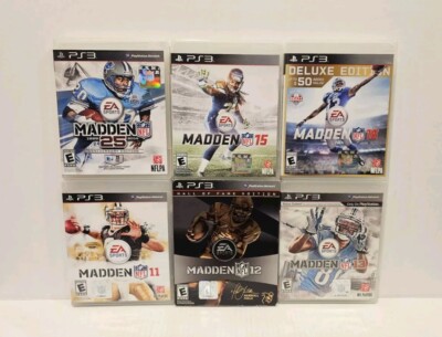 Madden NFL PS3 Lot 6 GAMES 11 12 13 14 15 16 25th Ann PLAYSTATION 3 ...