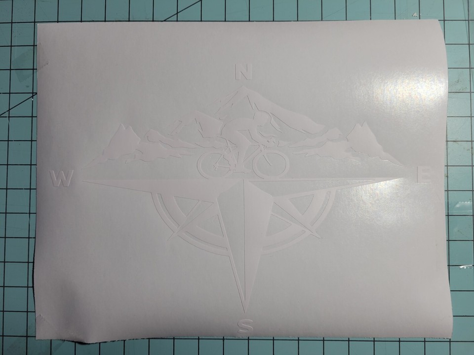 Cycling Gravel Mountain Bike Die-Cut Decal Car Truck Window Laptop ...