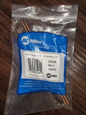 MILLER 212156 212156, LINER, PHOS BRONZE, .030-1/16" WIRE, 2/PACK | eBay