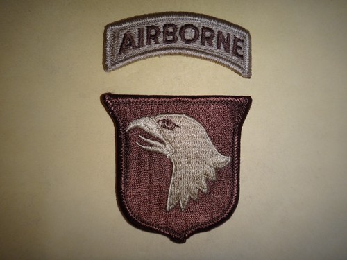 Desert Tan AIRBORNE Arc + 101st AIRBORNE Division Patch | eBay