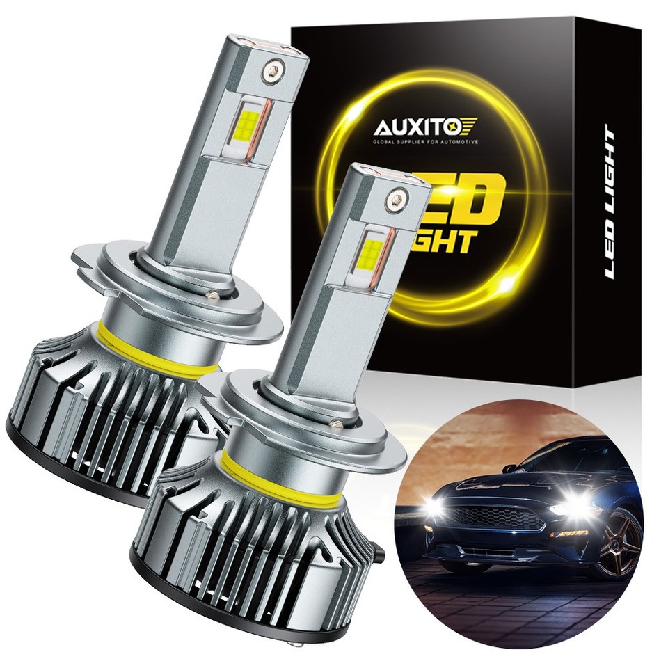AUXITO H7 LED Headlight Bulbs High Low Beam KIT 6500K Canbus White ...