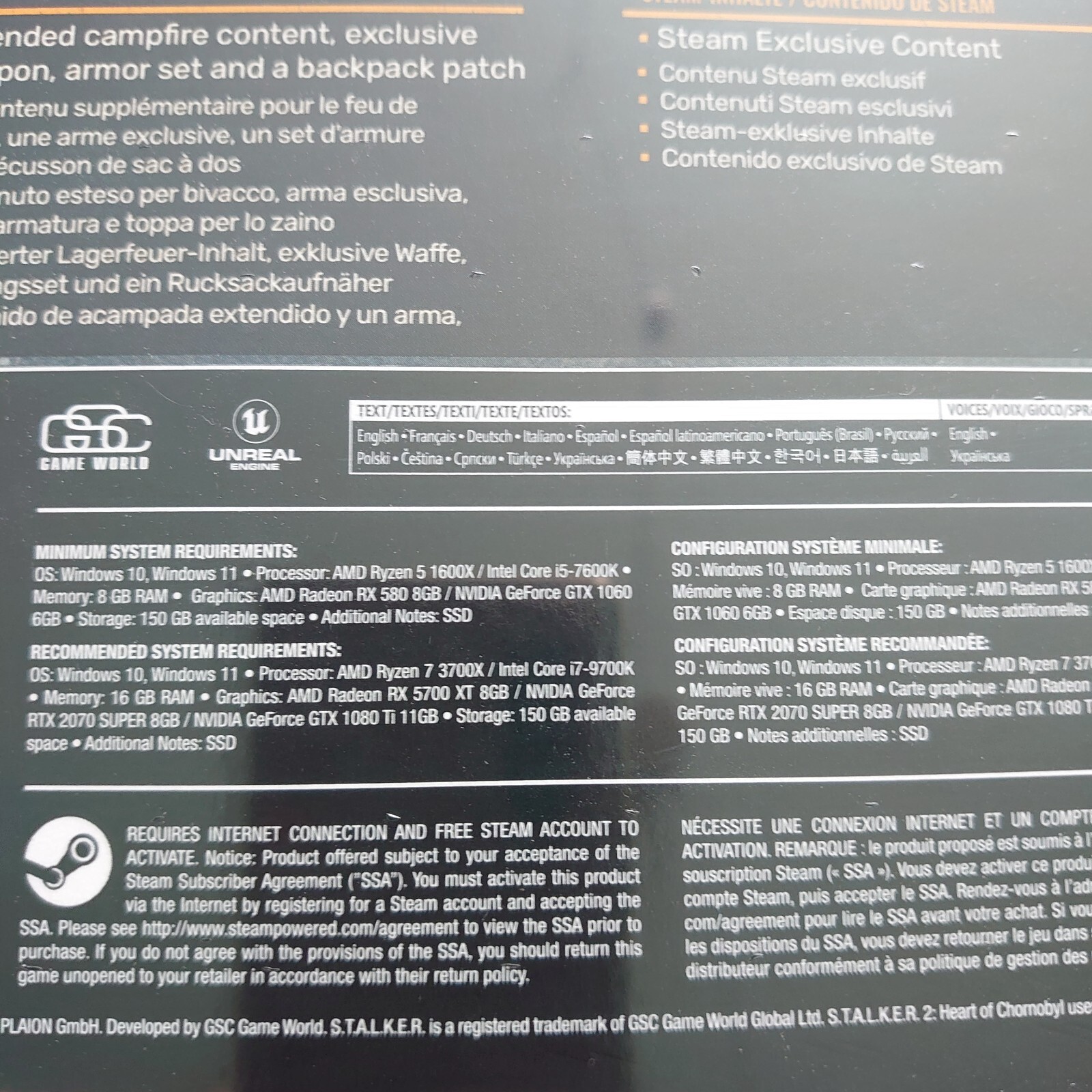 PC STALKER 2 Heart of Chernobyl Collector's Edition (STEAM) - NEW and ...