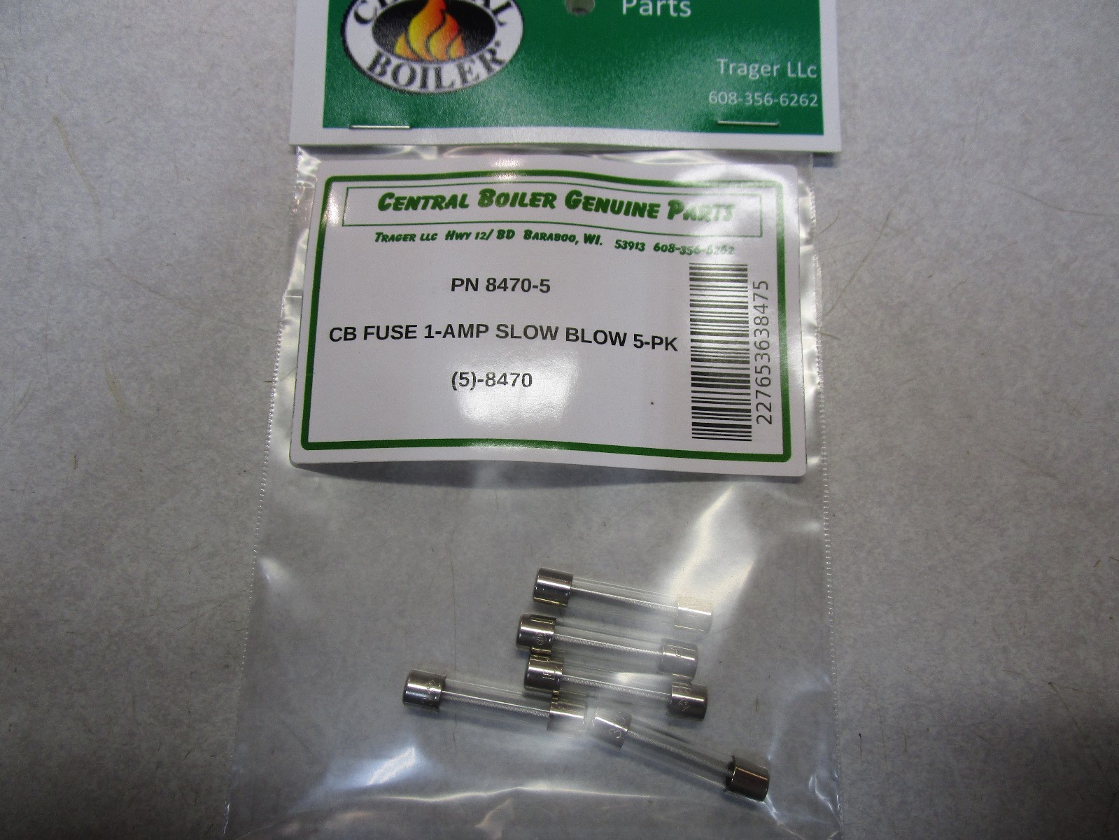 CENTRAL BOILER FUSE 1-A SLOW BLOW 5PK P/N 8470, WOOD BOILERS | eBay