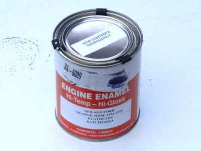 1955 1956 55 56 FORD FLATHEAD ENGINE PAINT RED * | eBay