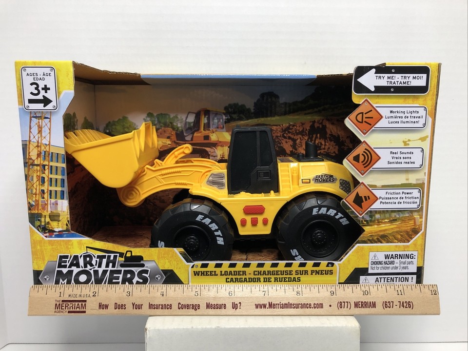 Wheel Loader Track Earth Mover with Lights and Sounds Friction Powered ...