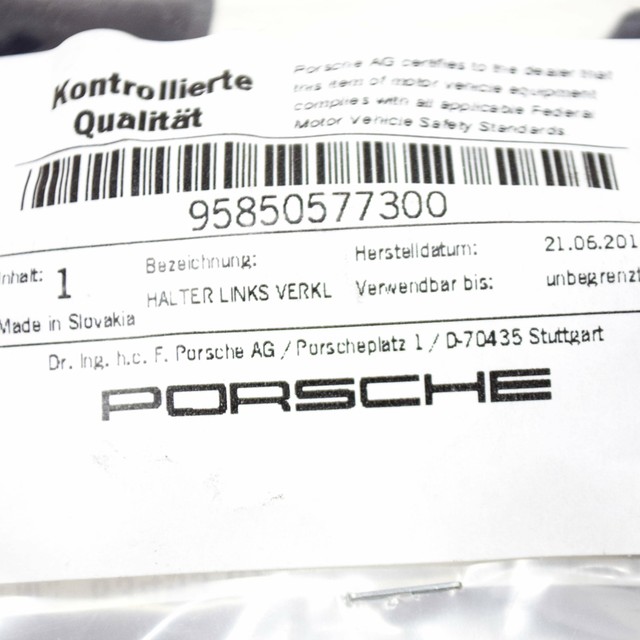 Porsche 95850577300 Genuine OEM Bumper Cover Side Support for sale ...