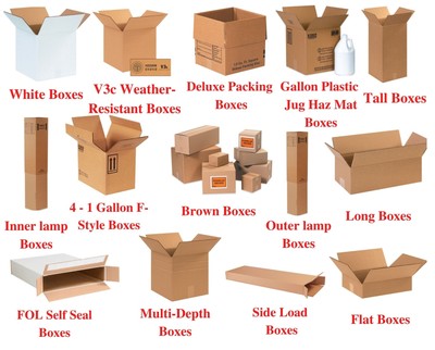 12-13" Corrugated Boxes MANY Sizes Available Shipping/Moving Boxes ...
