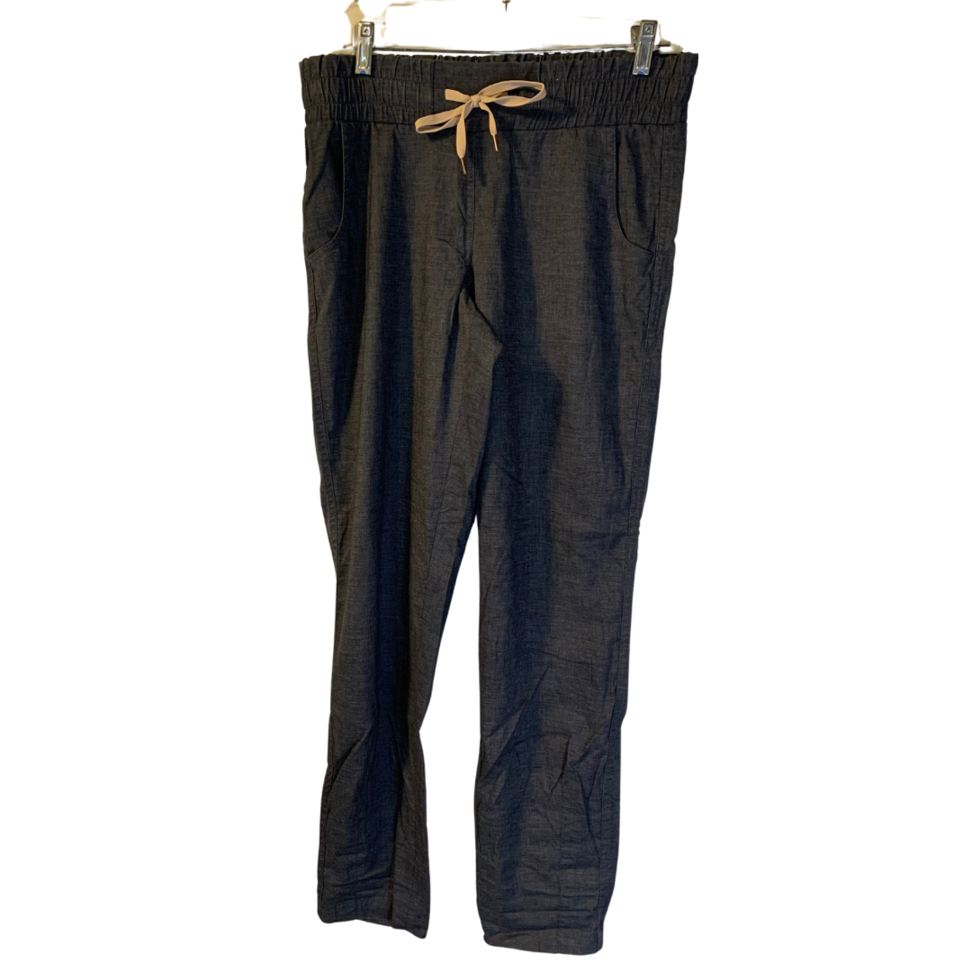 Prana Shala Pants Women's Size S Black Heather Relaxed Hemp Blend ...