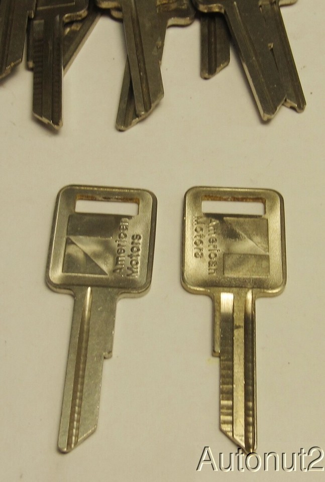 25 AMC keys 1970 to 1984 AMX Javelin Gremlin Pacer Hornet Matador ...