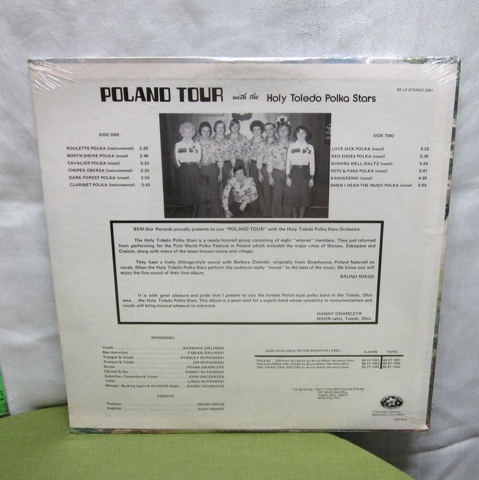 HOLY TOLEDO POLKA STARS record album Poland Tour vinyl Barbara ...