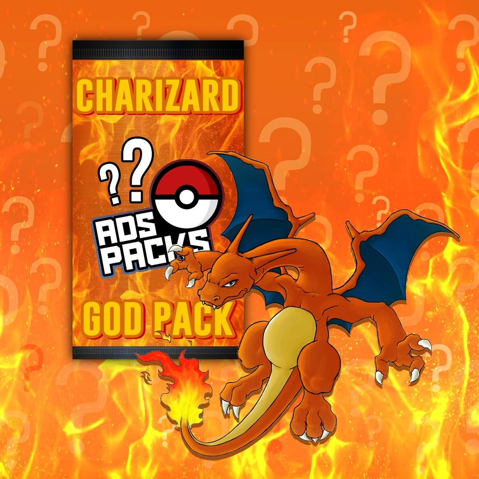 POKEMON CARD CHARIZARD GOD PACK MYSTERY LOT/ CHARIZARD GUARANTEE ...