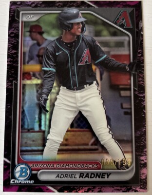 2024 Bowman Draft Adriel Radney Fuchsia Lunar Refractor /199 | eBay