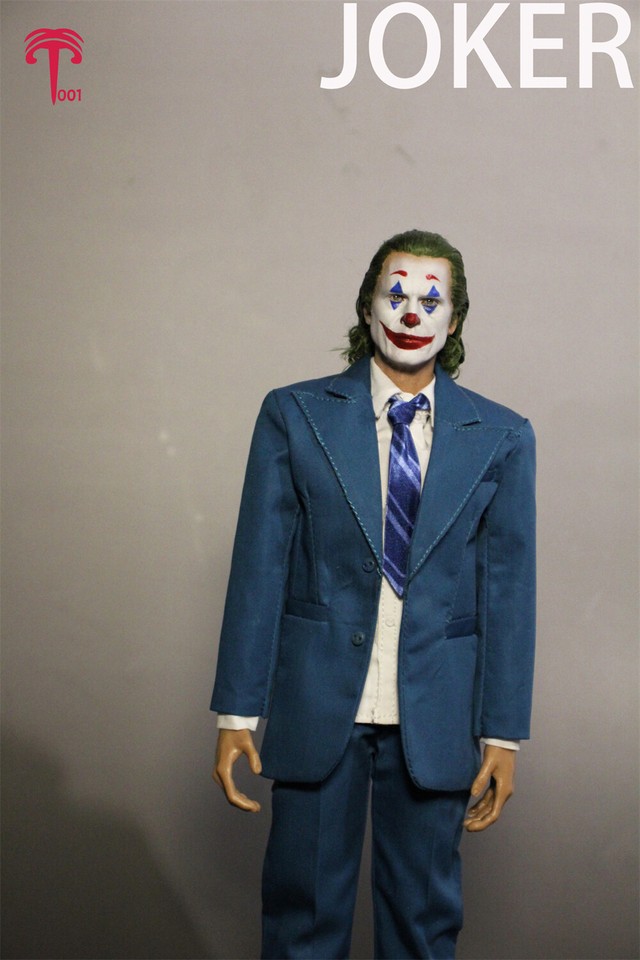 XT001 1/6 Joaquin Phoenix Joker Clown Blue Suit Action Figure Model | eBay
