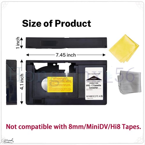 1 * Cassette Adapter For VHS VCR to play back VHS-C For SVHS-C tapes | eBay