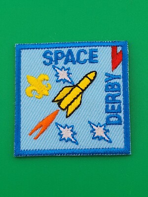 Space Derby Blue Patch BSA Cub Scouts America NEW 1.5" | eBay