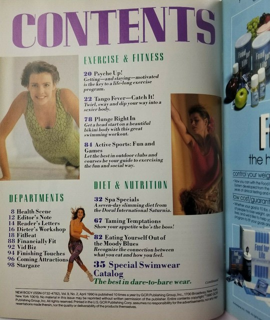 New Body Vtg April 1990 Swimwear Preview Magazine - Venus Swimsuit - No ...