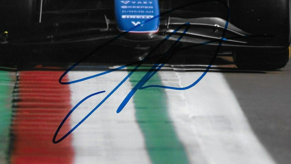 Signed Alex Albon Formula 1 Williams Racing Autographed 8x10 Photo #6 ...