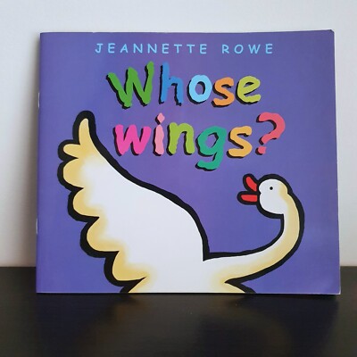 VGC Jeannette Rowe Whose Wings Lift the flap picture paperback book ...