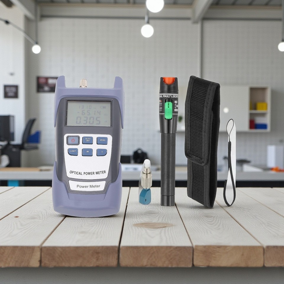 Visual Fault Locator Power Meter Fiber Optic Repair Kit DIY Tools ...