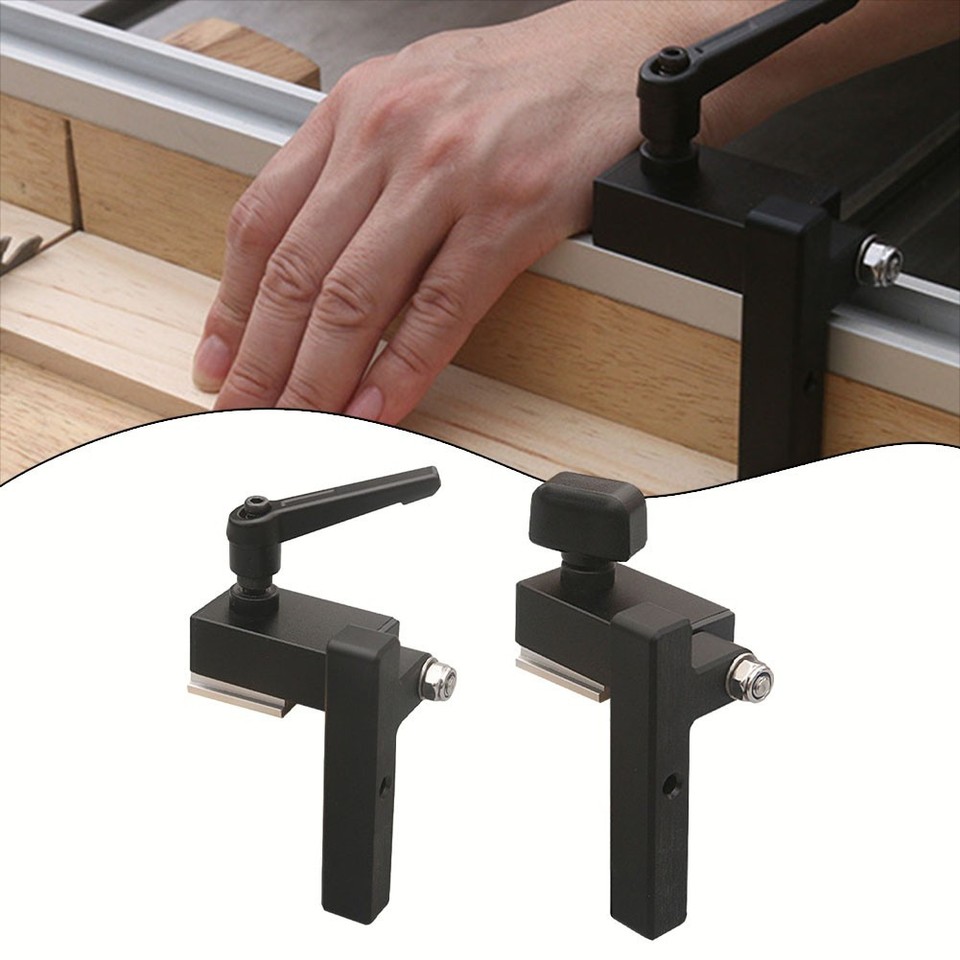T-Track Sliding Limiter Woodworking Router Table Slot Stopper Limiting ...