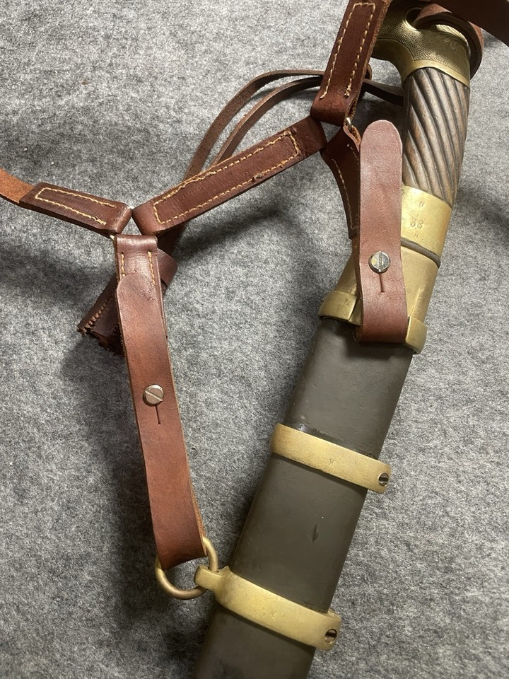 Russian Sword Cossack Shashka leather braces Sword-Belt (Replica)color ...
