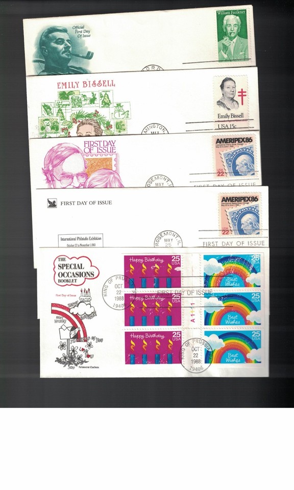 US FDC FIRST DAY COVERS 1980'S LOT OF 32 #36 | eBay