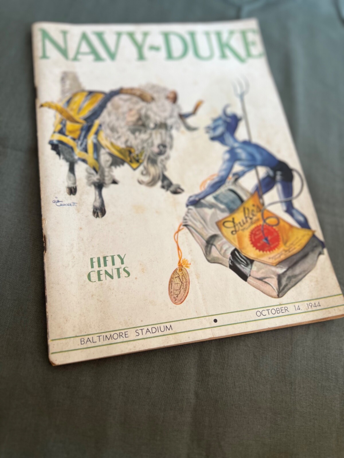 1944 Duke vs. Navy, Oct 14 Football Program | eBay