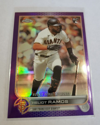 2022 Topps Chrome Mise à Jour Heliot Ramos - Violet - Débutant Debut ...