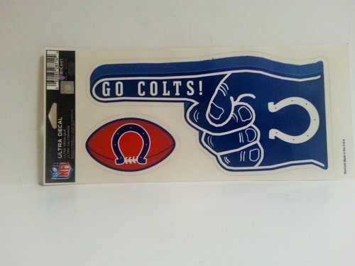 NFL Team Logo Ultra Decal Bumper Stickers plus Number 1 Fan Finger ...