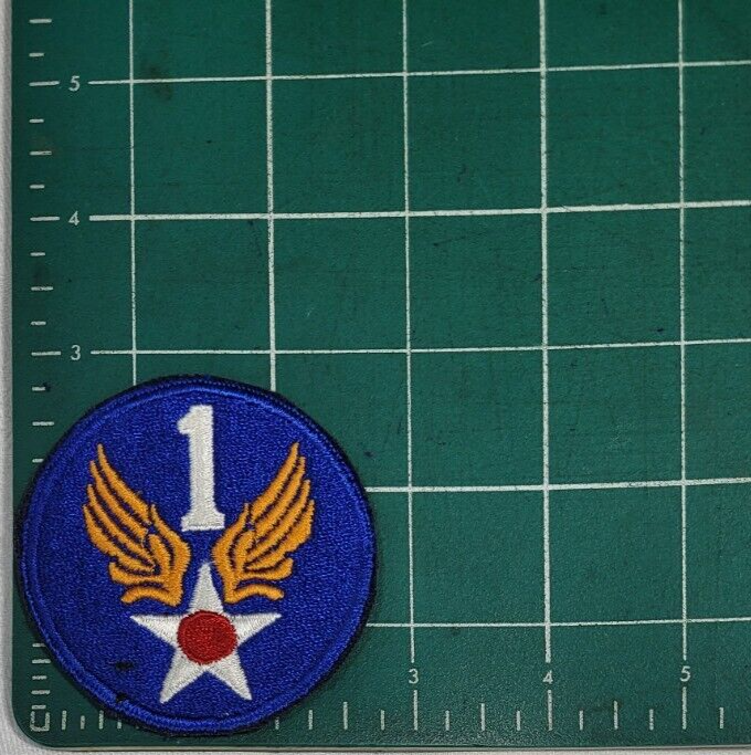1ST US ARMY AIR FORCES USAAF WWII/WW2 PATCH - CLOTH BACK/KHAKI CUT EDGE/NO GLOW | eBay