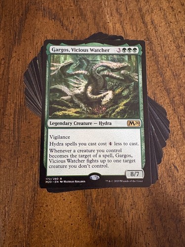 MTG Commander Deck - Gargos, Vicious Watcher - 100 Cards EDH Mono Green ...
