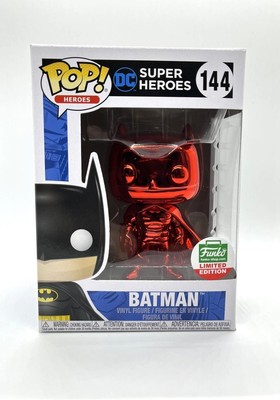 Funko POP Red Chrome Batman 144 Funko Shop Christmas Exclusive | eBay