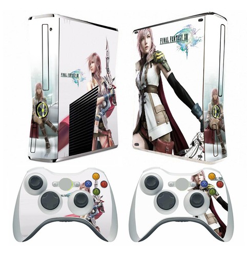 Final Fantasy X44 Vinyl Skin Sticker for Xbox360 slim and 2 controller ...