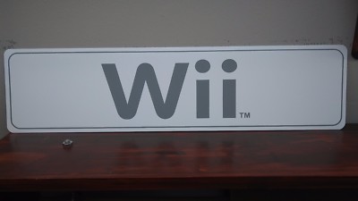 Wii Logo Aluminum Sign 6" x 24" | eBay