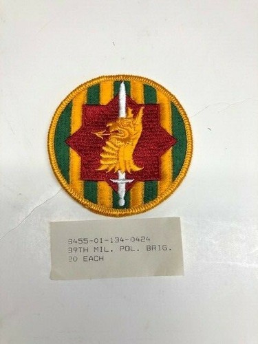 89th Military Police Brigade U.S. Army Shoulder Patch Insignia | eBay