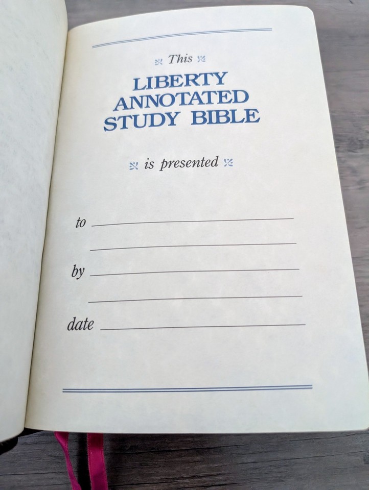 Liberty Annotated Study Bible KJV Red Letter Old Time Gospel Hour ...