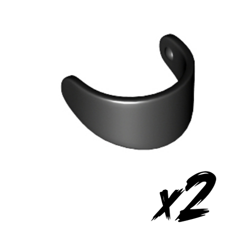 2x LEGO 2447 • Visier Helm Motorrad • black | eBay.de