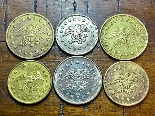 🪙 Lot of 6 Arcade Game Tokens Eagle/No Cash Value/20 Stars-6 Different ...